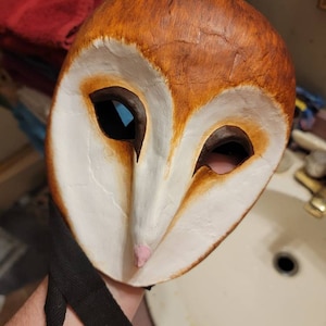 Barn Owl Mask - Etsy