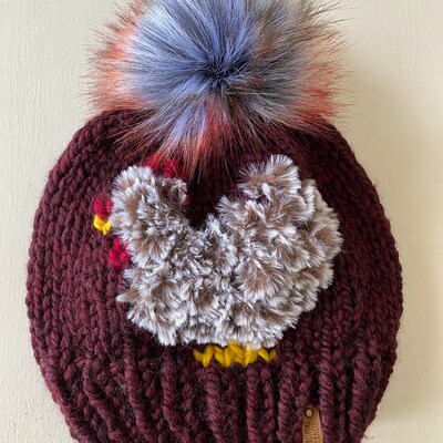 KNIT Chicken Hat PATTERN Only Knit Instructions Downloadable PDF File ...
