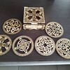 6 Celtic Coasters With Box. Laser Cut Files SVG, PDF, CDR Digital ...
