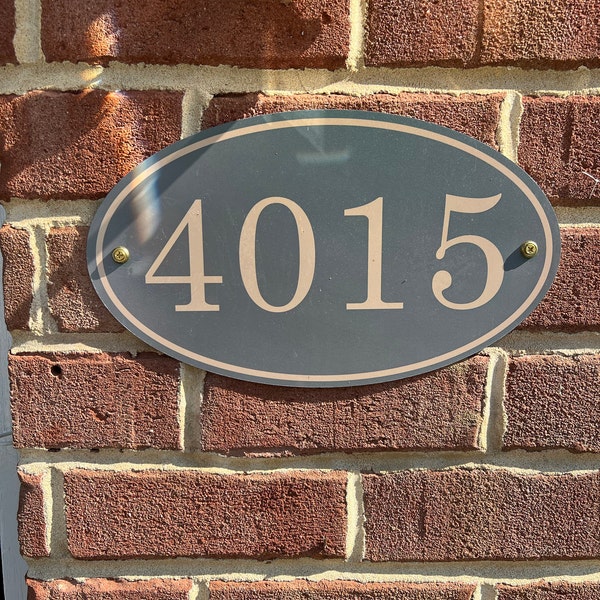 Victorian 1-line Address Sign, Custom Shaped Address Plaque ...