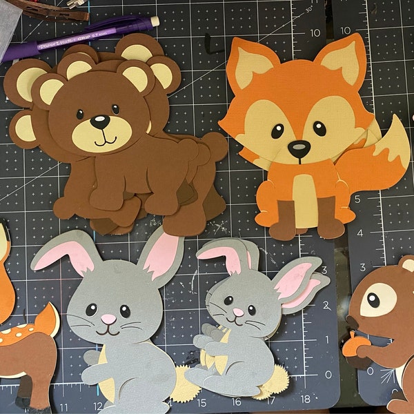 Woodland Animals SVG & PNG Set - Instant Download - for Cricut - for ...