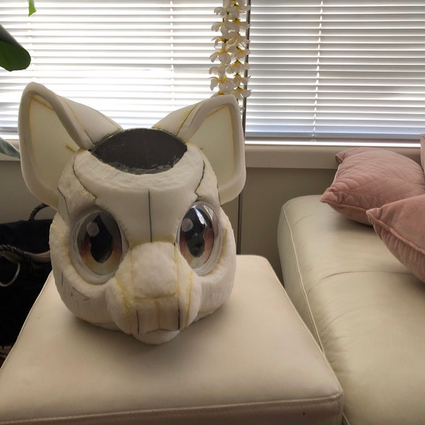 PDF PATTERN Small Cat DEX Kemono 'k-fusion' Fursuit Head Base - Digital ...