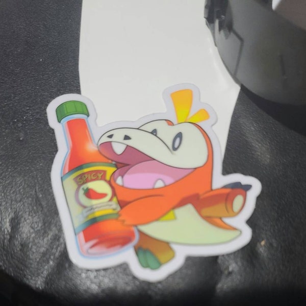 Fuecoco & Hot Sauce - Gen 9 Starters, 3" Stickers - Etsy