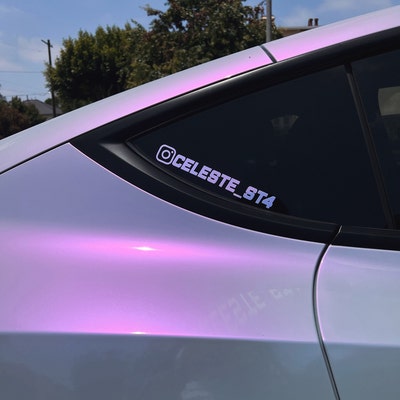 Off White Style Custom Text Vinyl Decal Window Personalized JDM ...