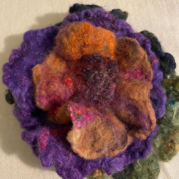 Hand Made Wool Rose Flower Handmade Rose Wet Felt Rose Soft Rose ...