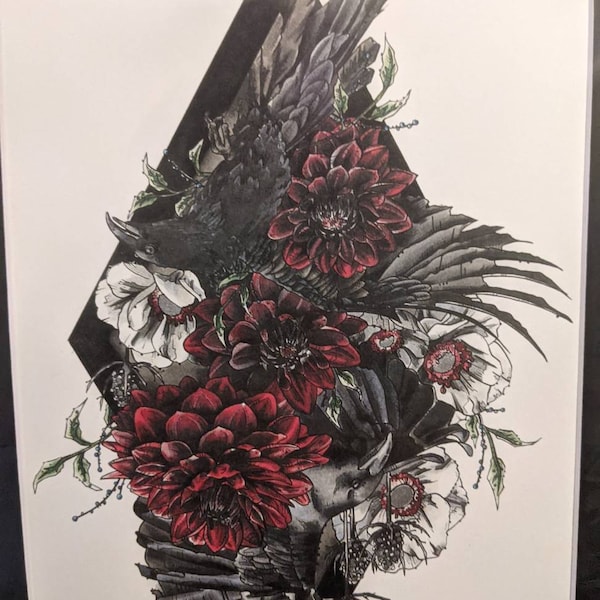 Black Birds Small Print - Etsy