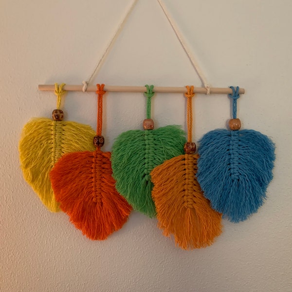 DIY Autumn Leaf Macrame Wall Hanging Kit | Video Tutorial | Make Your ...