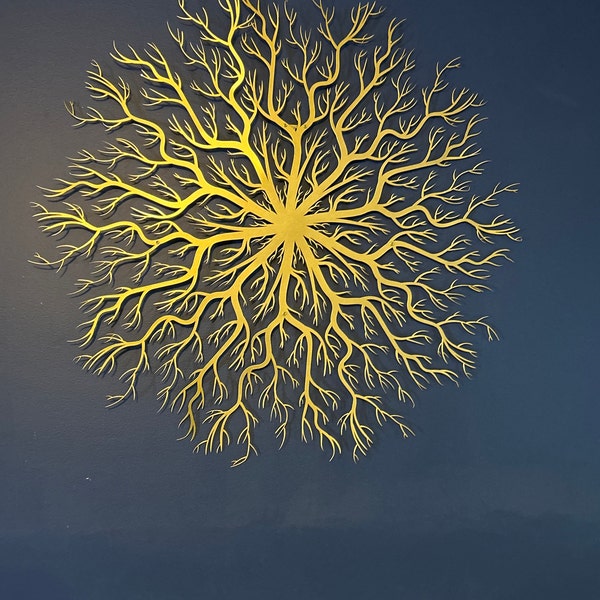 Root Metal Wall Decor, Tree of Life Metal Wall Art, Tree Livingroom ...