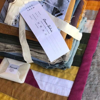 Linen Scraps Bundle, Natural Linen Fabric Remnants for Craft Projects ...