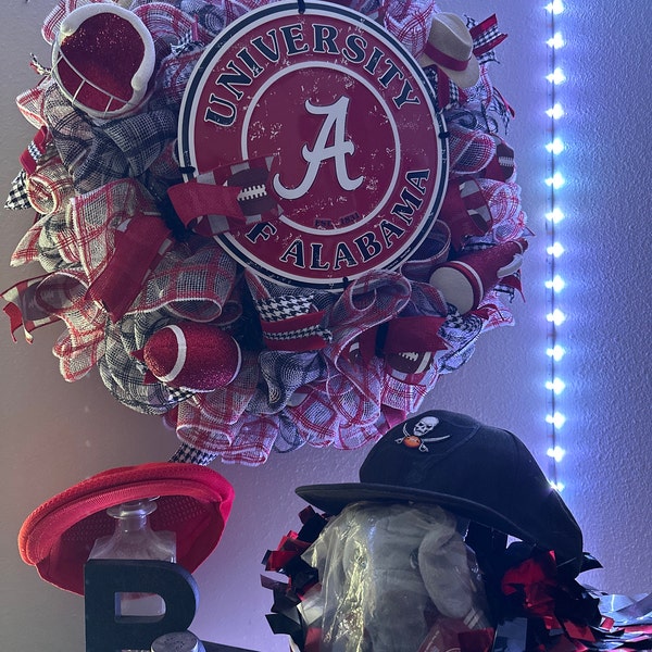 University of Alabama Wreath | Roll Tide Wreath | Bama Wreath | Alabama ...