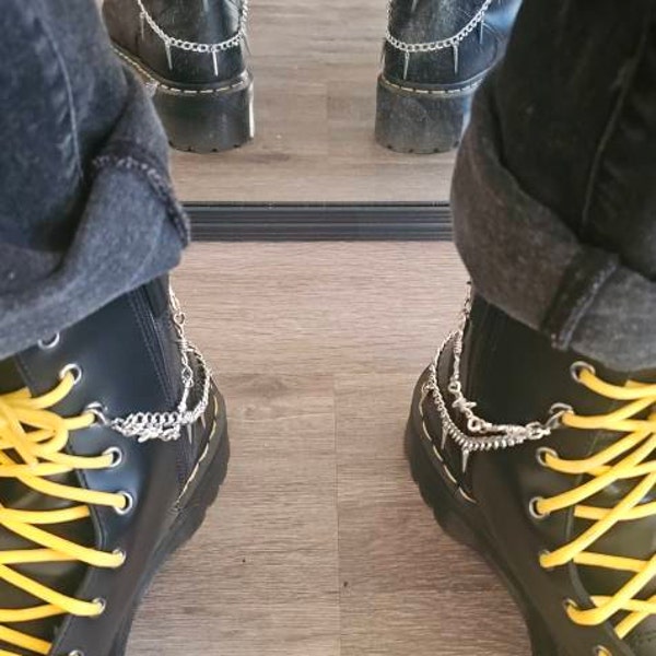 Boot Chains Barbed Wire Brambles Spikes Doc Dr. Martens Docs Charms - Etsy