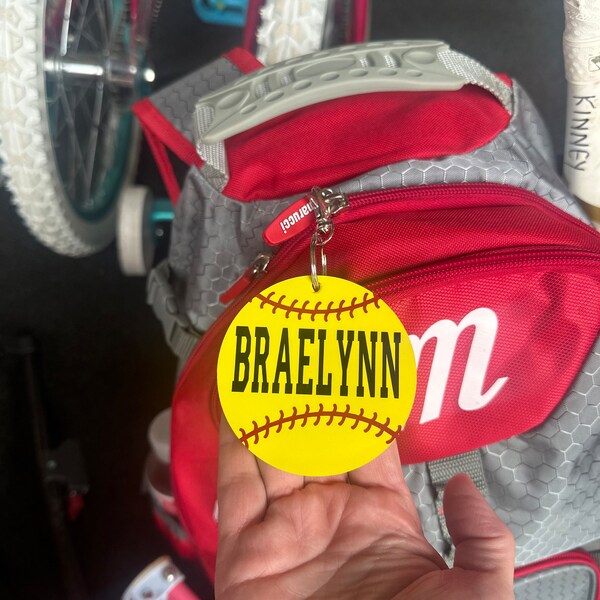 Weathered Baseball Bag Tags - Etsy