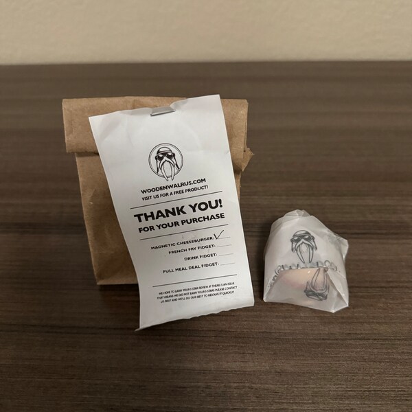 Cheeseburger Magnetic Fidget Toy 4 Piece Magnetic Slider Stim Toy ...