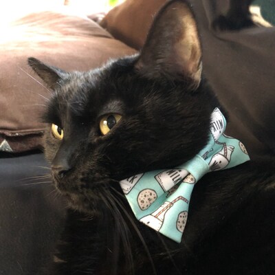 Cat Bow Tie cookies and Milk Mint Bow Tie for Cat Collar / Fun / Food ...