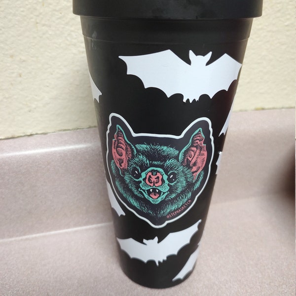 Bat Sticker Vampire Bat Horror Horror Art Horror Decor Spooky Bat ...
