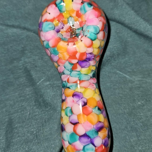 Pipe Peach Pipe Glass Hand Pipe Pink Peach Pipes Unique Handmade Pipe ...