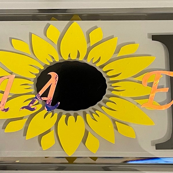 Sunflower Mom Tile Bundle, Set of 4, SVG, PNG, Mother's Day Gift, 4x8 ...