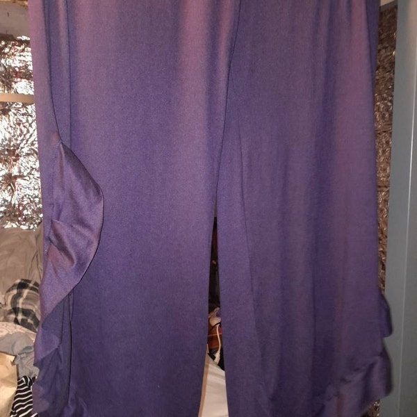 Handmade Ruffle Pants: Soft Slub Knit Cotton, Made in USA - Etsy