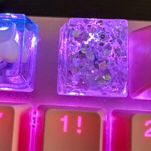 Holographic Star Glitter Keycaps OEM R1 Cherry MX Switches Mechanical ...