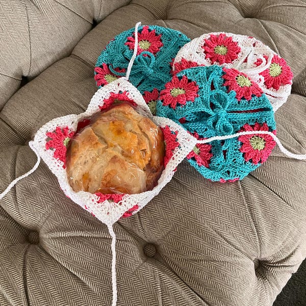 Daisy Sourdough Wrap Crochet Pattern- Fits 6-8 Inch Loaves ...
