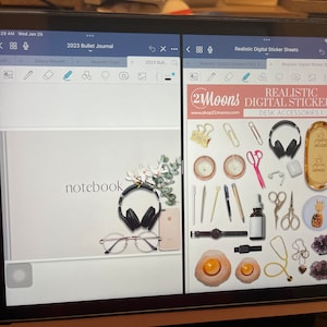 Scene Creator PNG Files Goodnotes Digital Stickers Top View Moveable ...