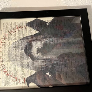 Raven in Skeleton Rib Cage Horror Home Decor Gothic Decor Goth - Etsy