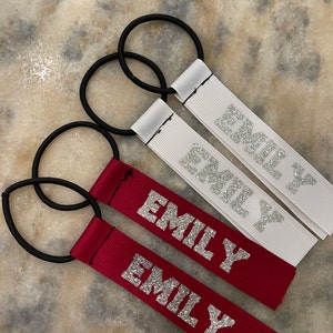 Pom Pom Tags Set of 2 Cheer Cheerleader Name Personalized Team Gift ...