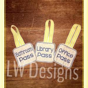 Library School Pass ITH in the Hoop Machine Embroidery Design - Etsy