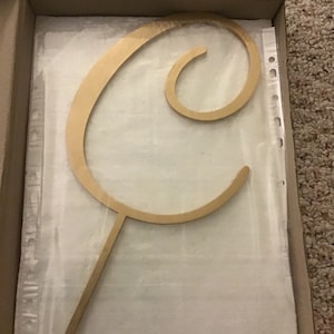 Wedding Cake Topper, Monogram Cake Topper, Custom Initials Wedding Cake ...