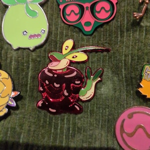 Kitakamimon | Dipplin Chrome Enamel Pin - Etsy