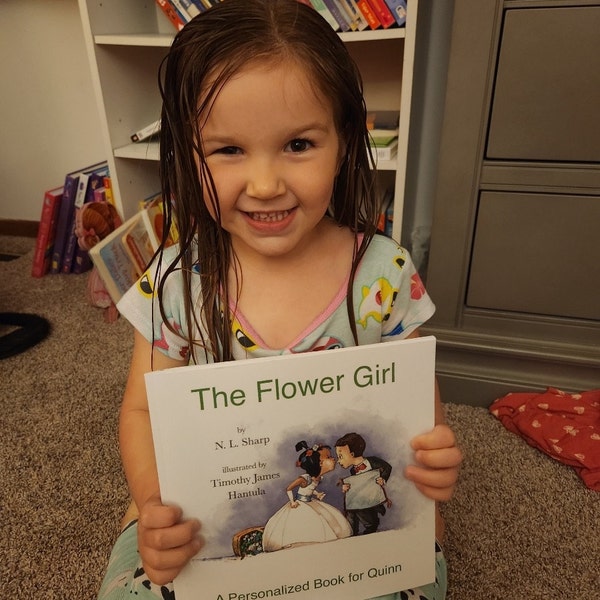 Personalized Flower Girl Book Customized for a Specific Girl in a ...