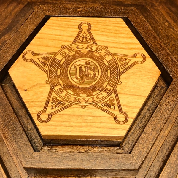 US Secret Service Old Star - Laser Cut File - Vector - Digital Download ...
