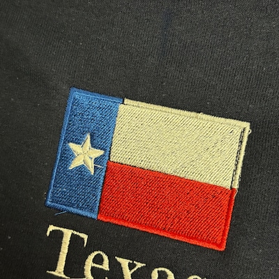 Texas State Flag Embroidery Design Download - Etsy