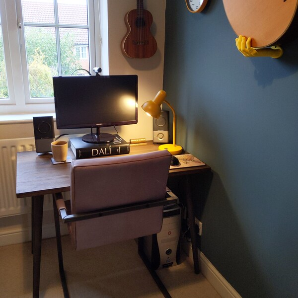 Reclaimed Wood Desk, Simple Desk. Handmade Desk. Industrial Desk Mid ...
