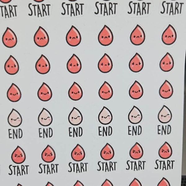 Blood Drop Period Tracker - Etsy