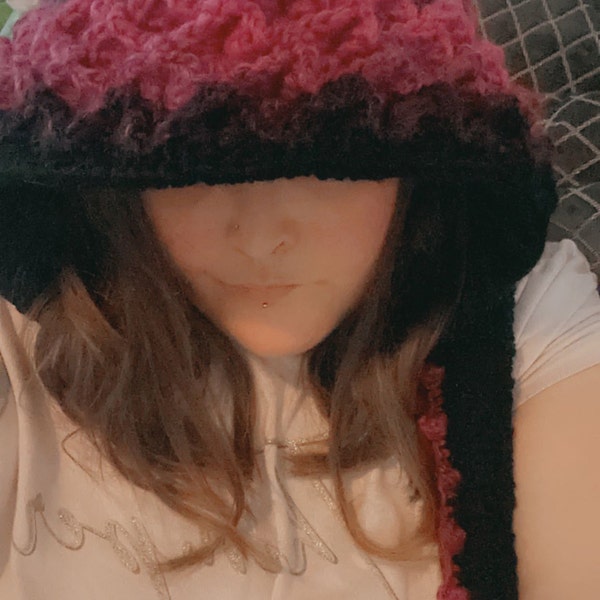 CROCHET Long Dragon Hood PATTERN, "lauwis" Elf Fae Pixie Hat Tutorial ...