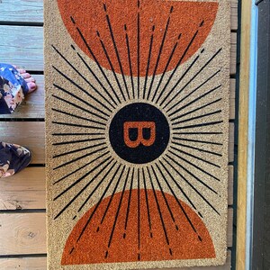 Doormat, Mid Century Modern, Welcome Mat Mid Century Modern, Midcentury ...