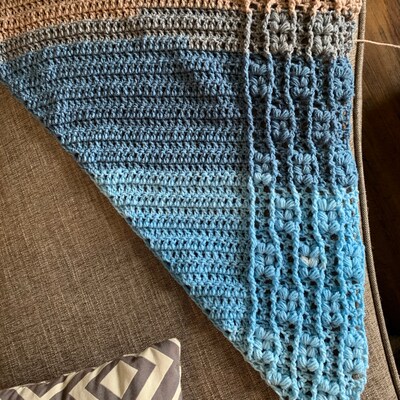 CROCHET PATTERN Hopscotch Triangle Scarf, US Term, Crochet Pattern ...
