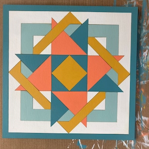 Round Wood Quilt Block Kit Unfinished DIY Home Décor - Etsy