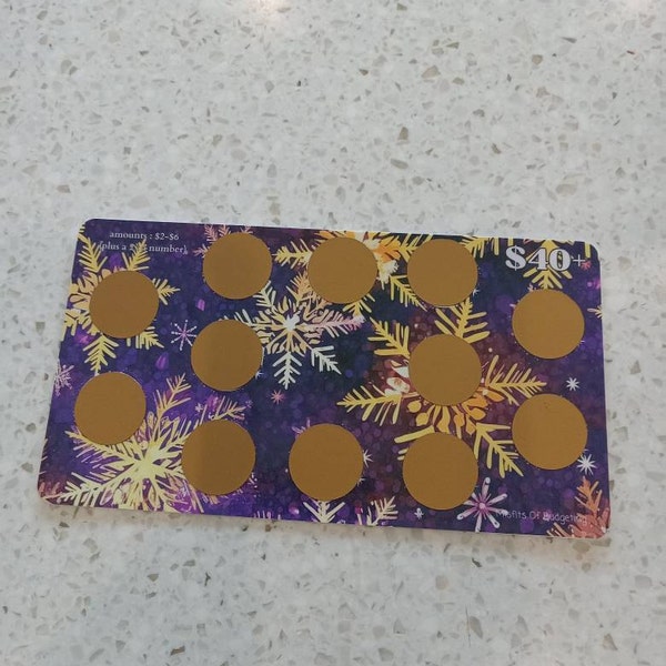 A6 Money Saving Scratcher - Etsy
