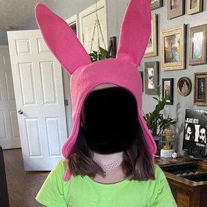 Pink Bunny Ears Hat SIZE Medium Rabbit Ears Hat Expedited - Etsy