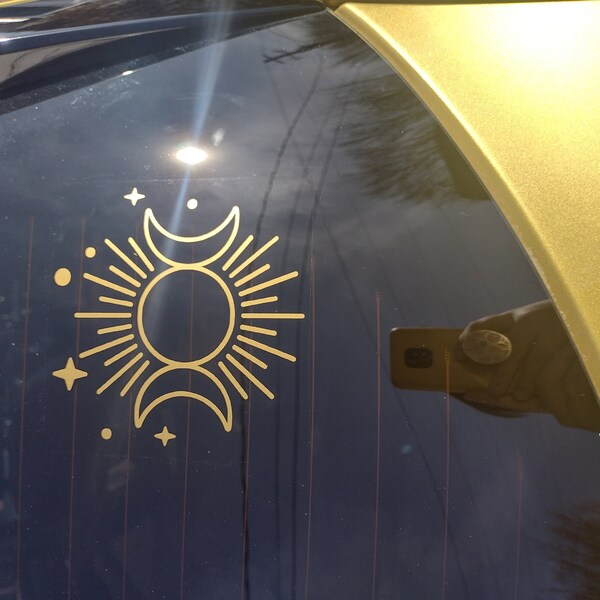 Moon Phases Vinyl Decal: Witchy Car Laptop Sticker - Etsy