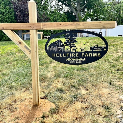 Metal Farm Sign, Cattle Farm Sign,barn Cow Calf Chicken Sign,metal Barn ...