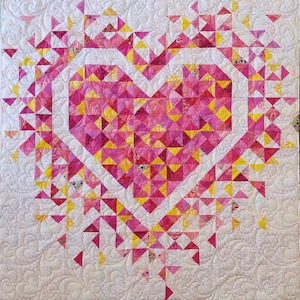 PDF Exploding Heart Quilt Pattern Digital Download by Slice of - Etsy