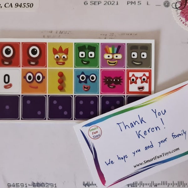 Numberblocks 0 - 100 Face and Body Stickers, Waterproof, Scratch and UV ...
