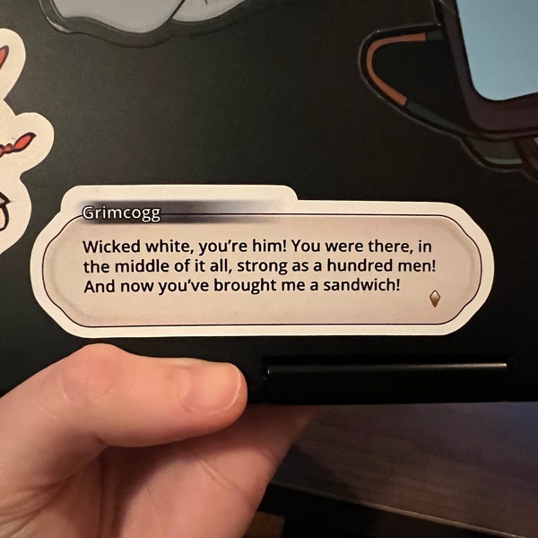 Custom - FF14 Text Box Sticker - Etsy Australia