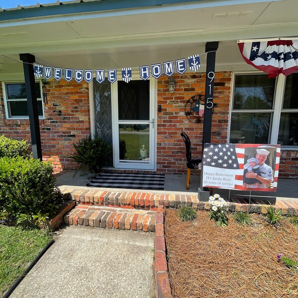 Navy Military Banner Welcome Home, Nautical Banner Decoration, US Navy ...