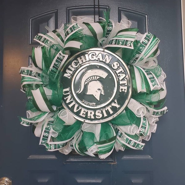 Michigan State Wreath, Michigan State University Wreath, Spartans ...