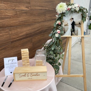 Classic Wedding Personalized Jumbling Tower Personalized - Etsy