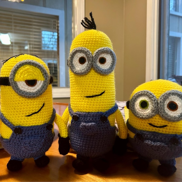 Minion Amigurumi Crochet Pattern, Bob Kevin Stuart Plushie Toy - Etsy
